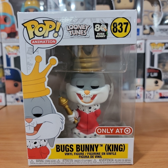 Funko | Toys | Funko Pop Animation Looney Tunes 8th King Bugs Bunny 837 ...